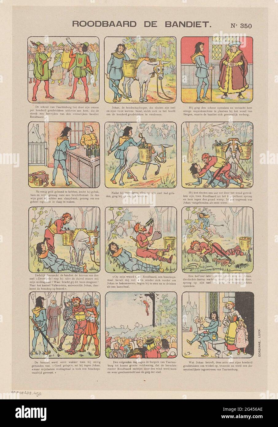 Redbeard the bandit. Leaf with 12 performances about Johan De ...