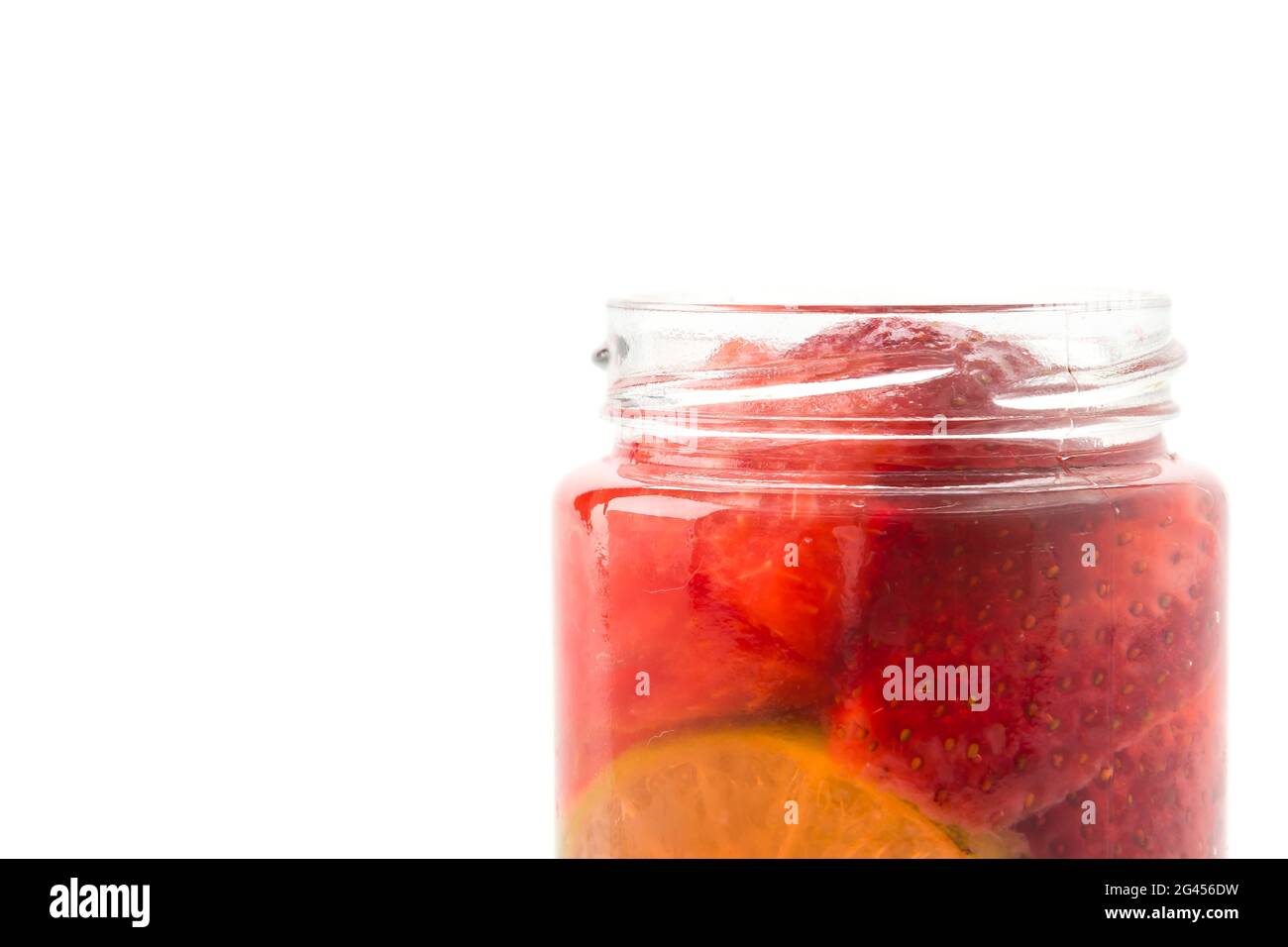 infused water on white background Stock Photo - Alamy