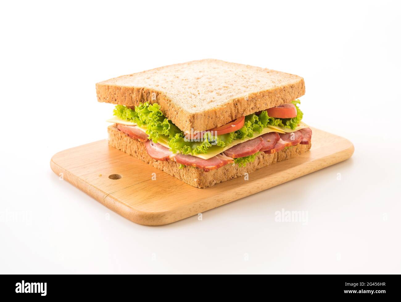 sandwich on white background Stock Photo - Alamy