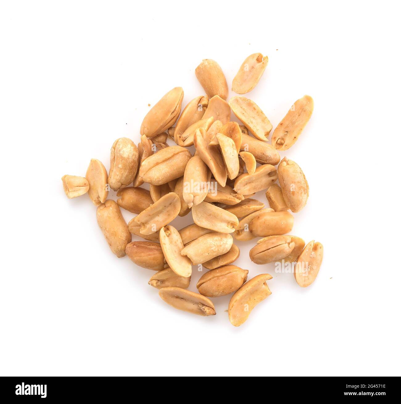 roast nuts on white background Stock Photo - Alamy