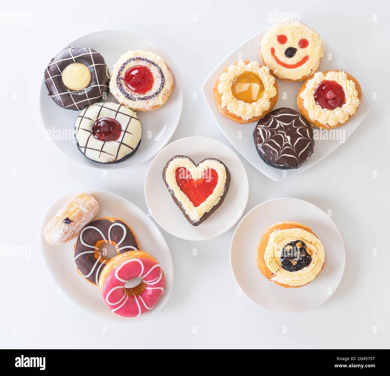 Fresh donut served on the table Stock Photo - Alamy