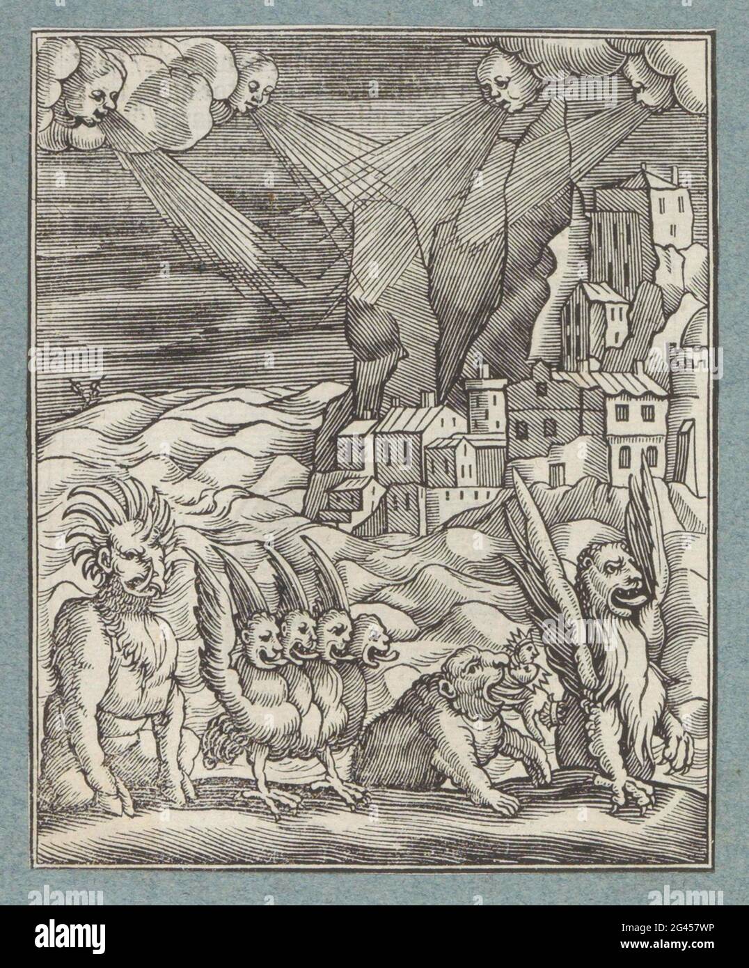 Vision of Daniel of the four animals. Daniëls vision of four animals ...