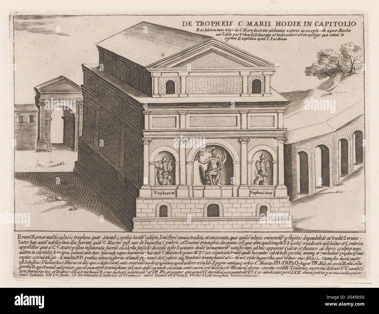 Monument to Gaius Marius on the Capitol hill in Rome; De Tropheis C ...
