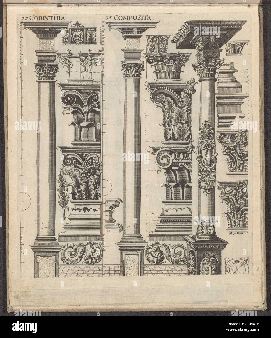 Columns of the corinthic and composite order; Corinthia / Composita ...