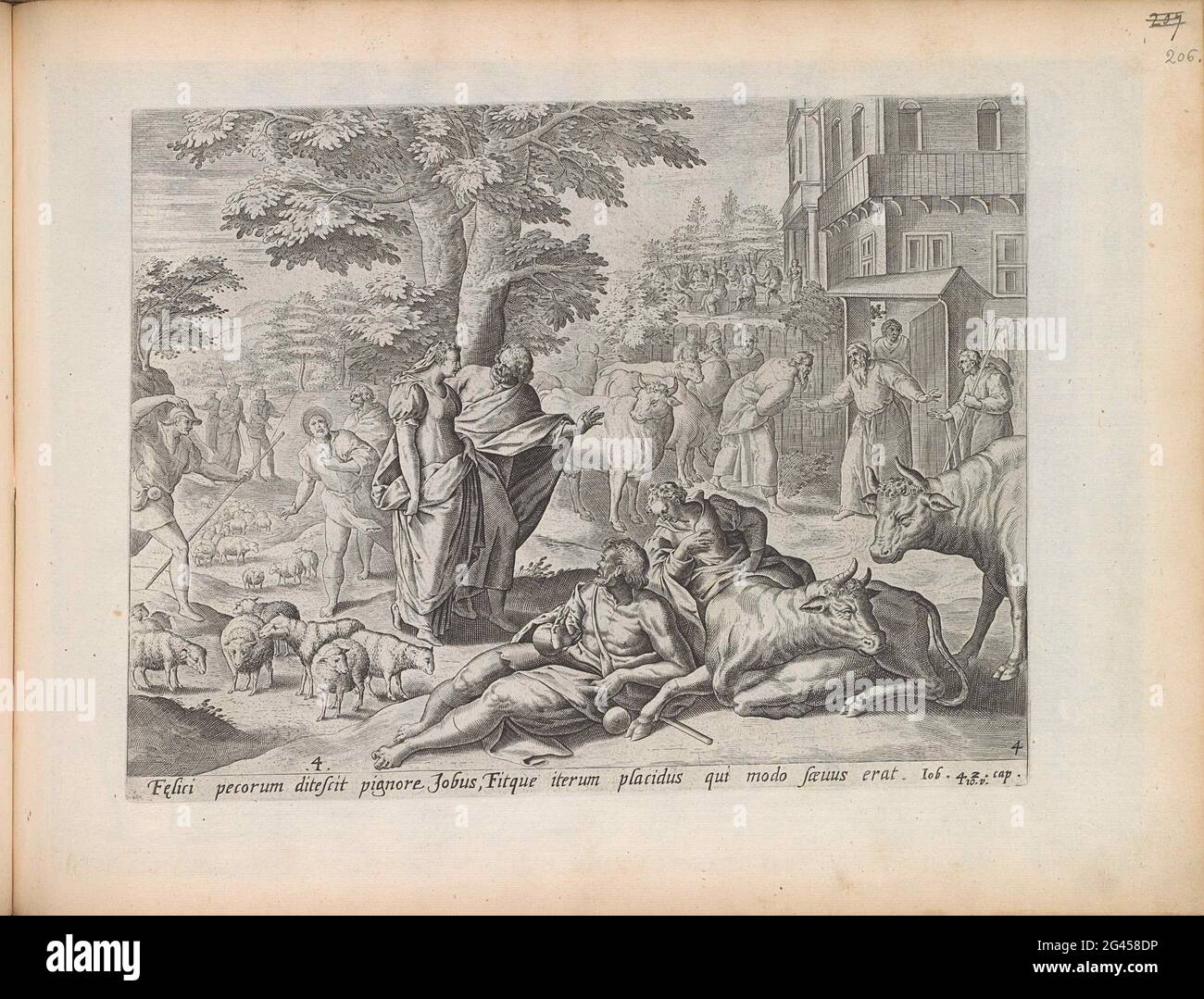 Job and his family restored to prosperity hi-res stock photography and ...