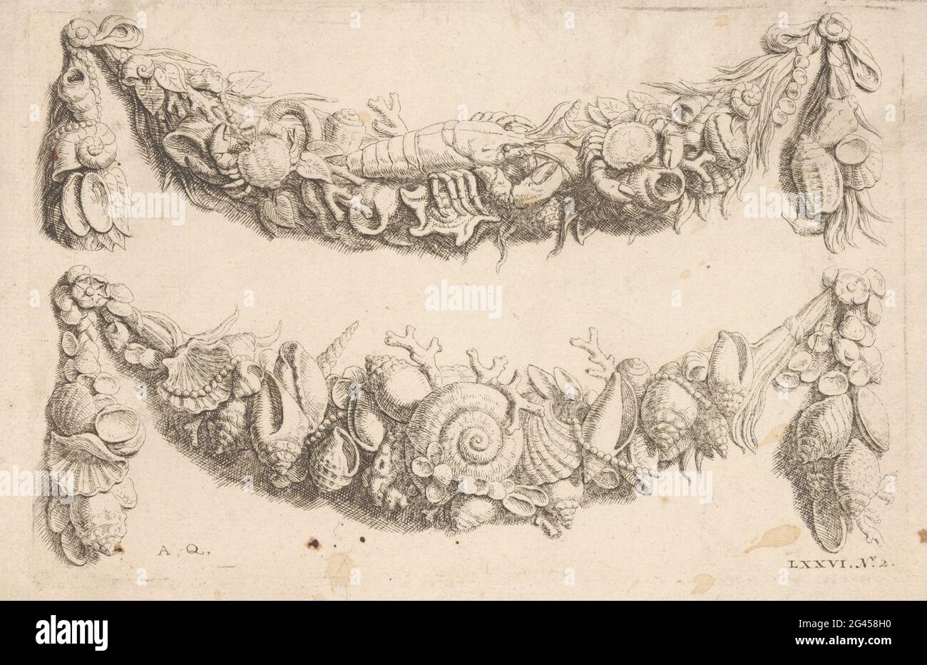 Garlandes with shells and marine animals.; Great Pars Praeciparum ...