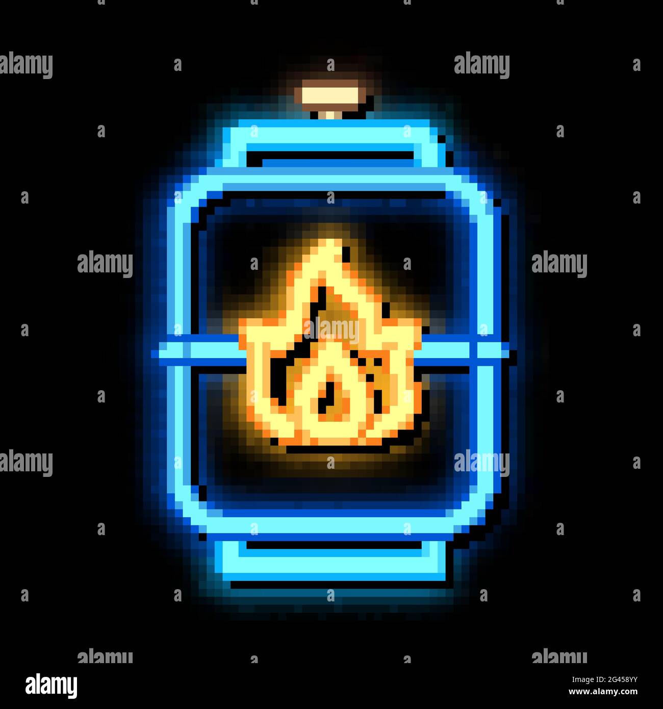 explosive gas tank neon glow icon illustration Stock Vector Image & Art ...