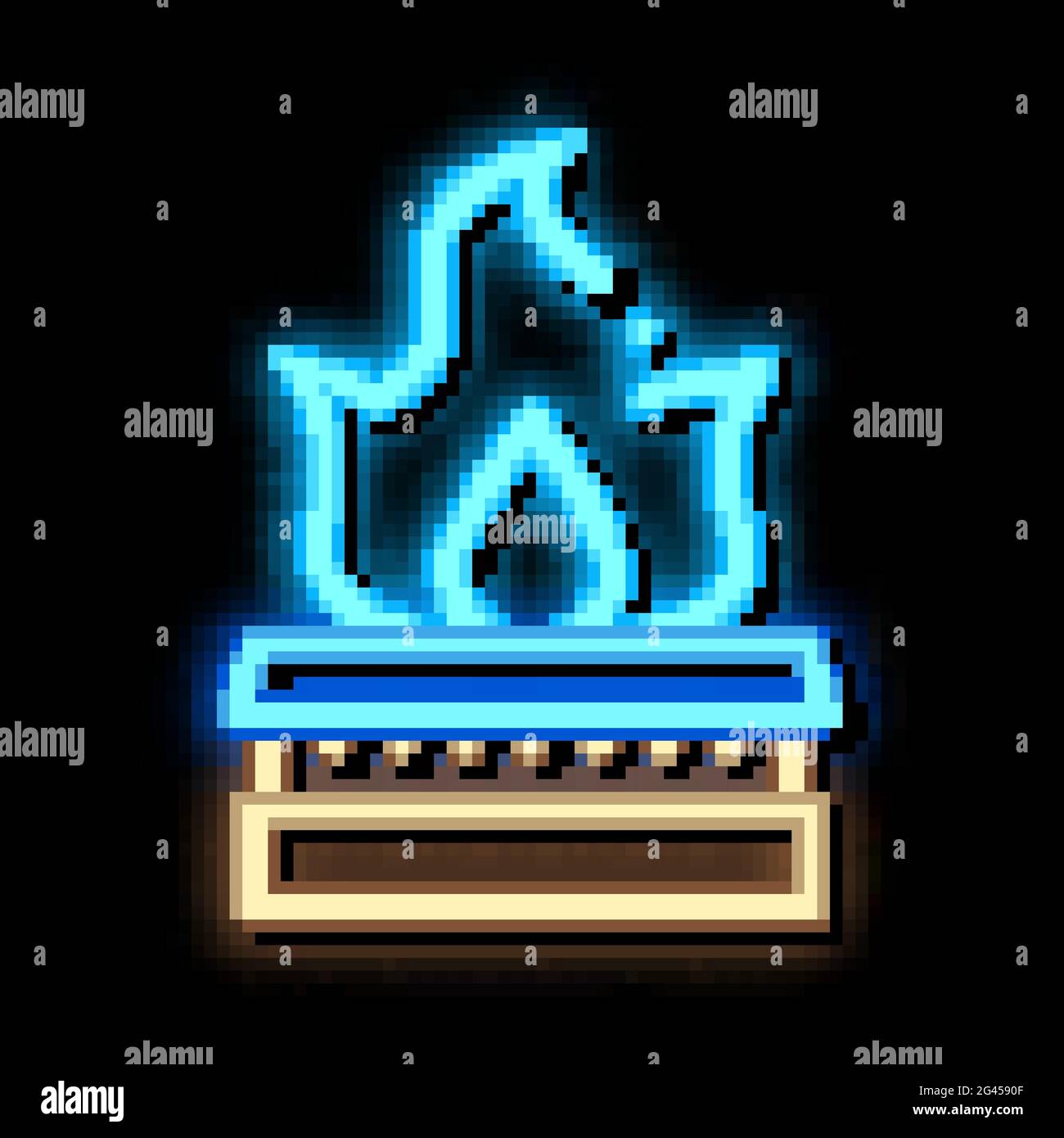 gas in kitchen burner neon glow icon illustration Stock Vector Image ...