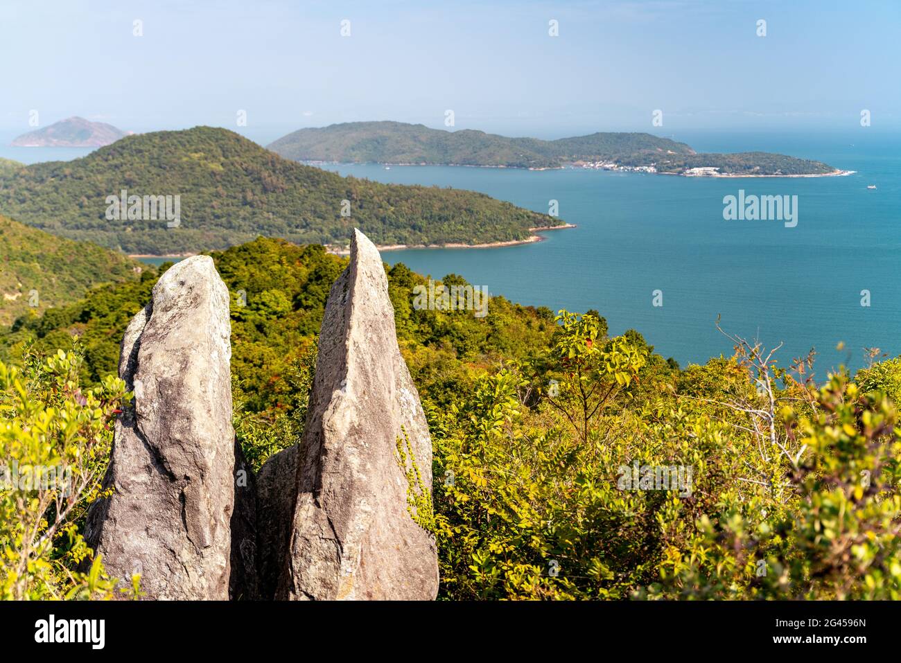 The wondefull view on the tracking path in the Sai Kung East Country ...