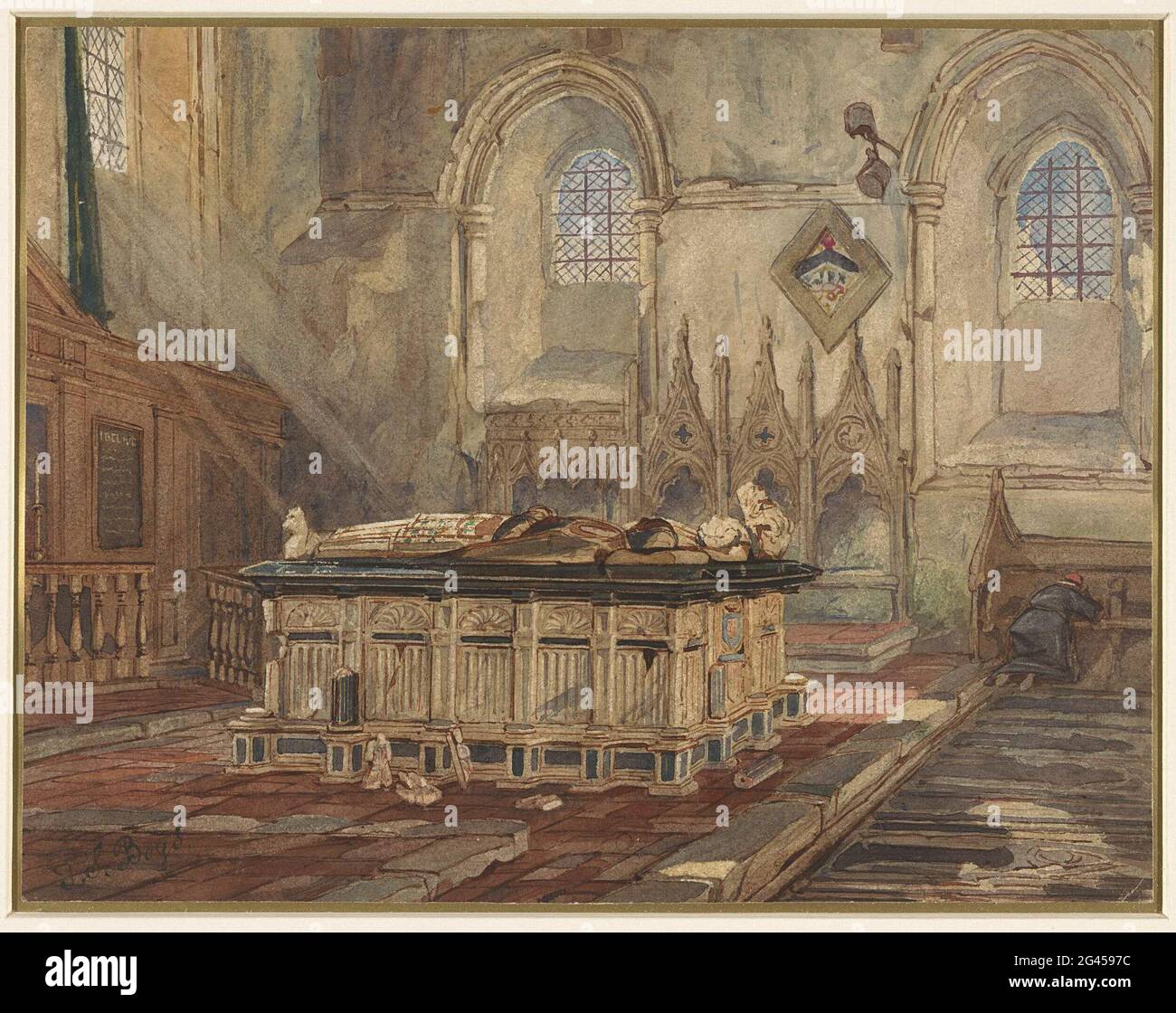 Tomb of Sir George Broke, Lord Cobham and his wife Arma. Tomb of Sir ...