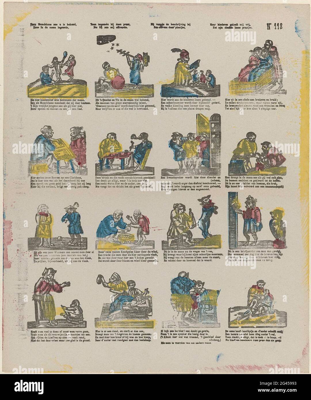 When Munchhaus is known as you are known in the moon [(...)]. Leaf with ...