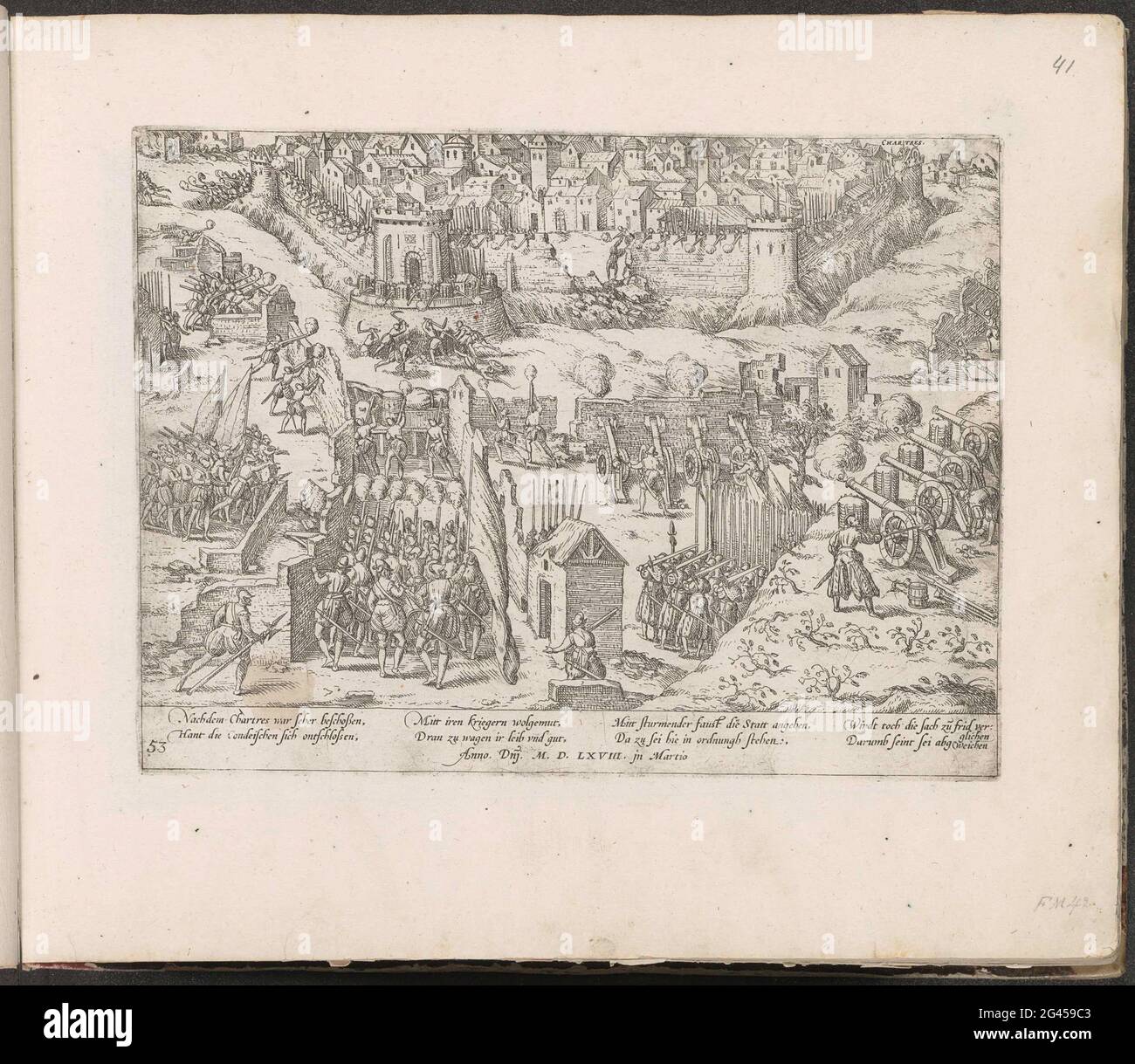 Siege and compare of Chartres, 1568; Series 3: French religious wars ...