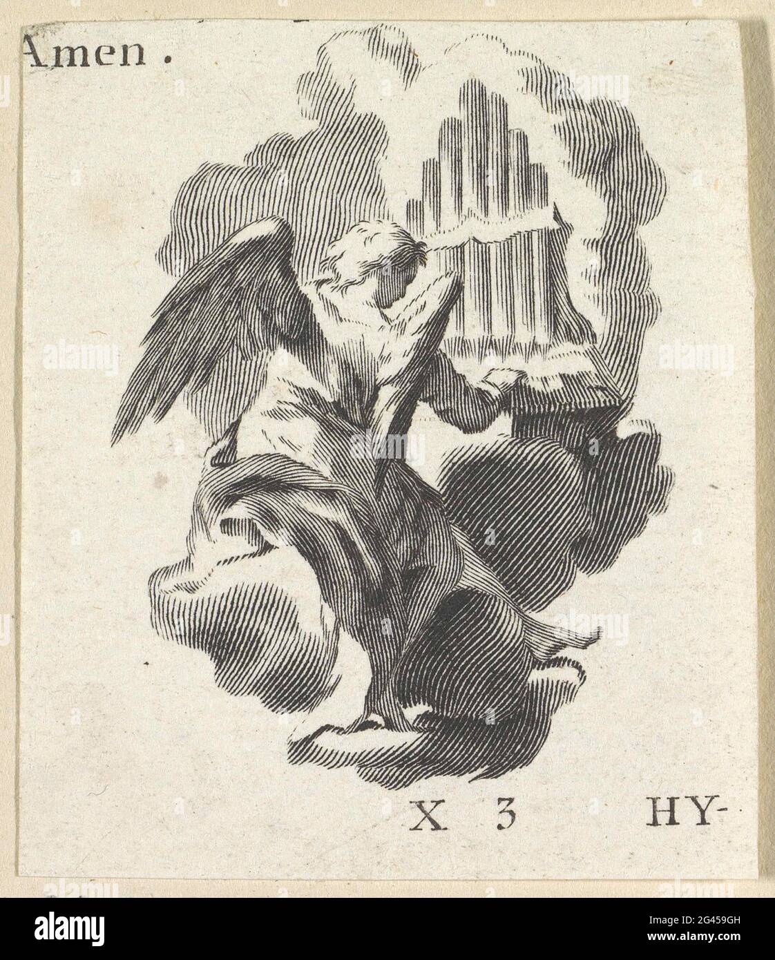 Organ playing angel Stock Photo - Alamy
