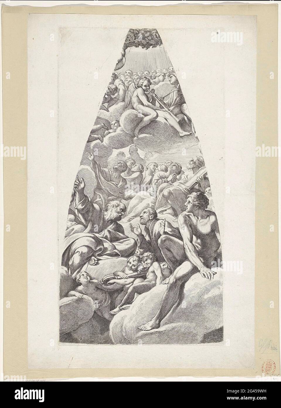 Putti blow trumpets hi-res stock photography and images - Alamy