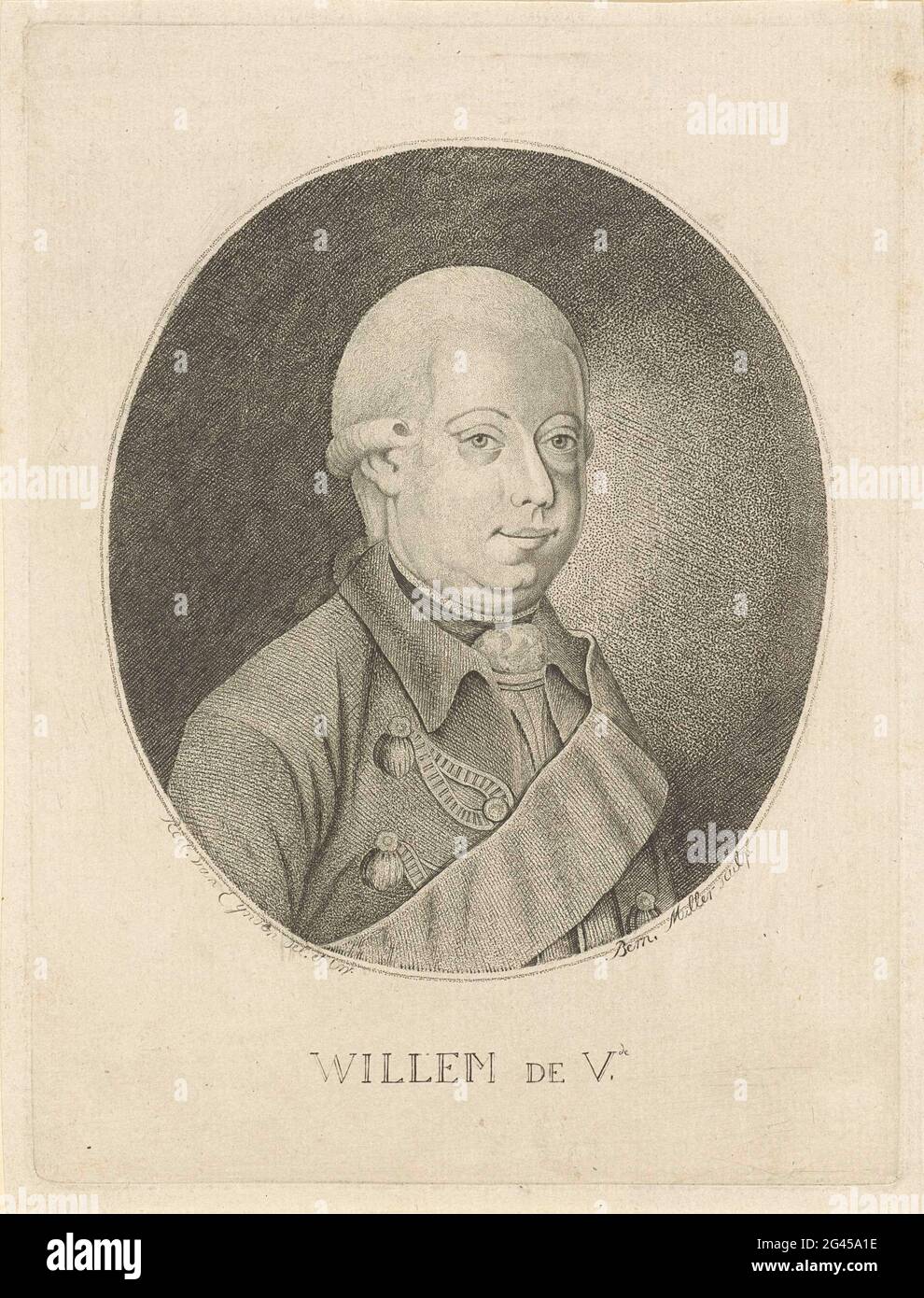 Portrait of Willem V, Prince of Orange-Nassau. Portrait of Willem V in ...