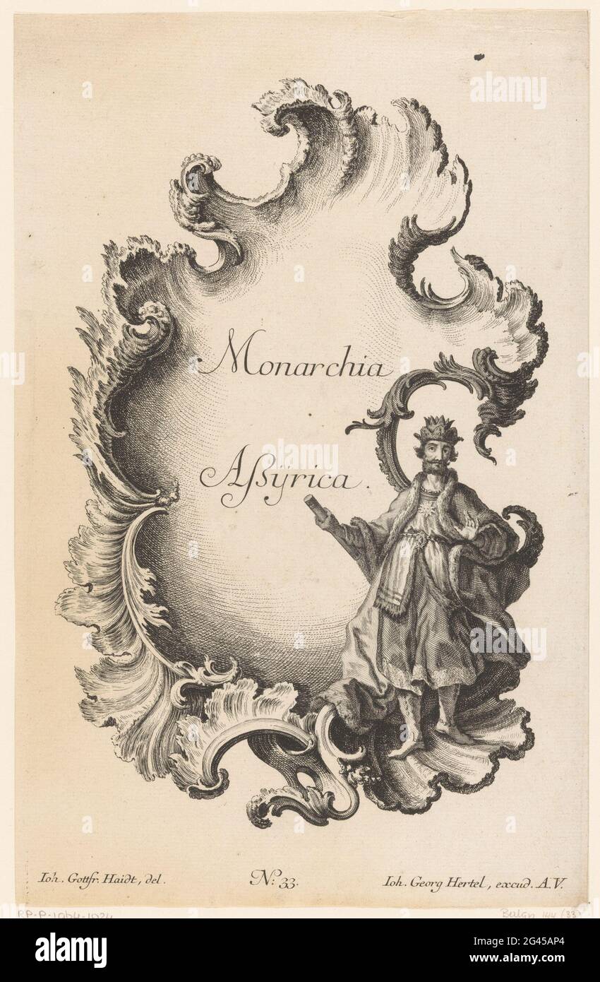 Assyrian empire; Monarchia Aβijrica; Monarchies. Personification of the ...