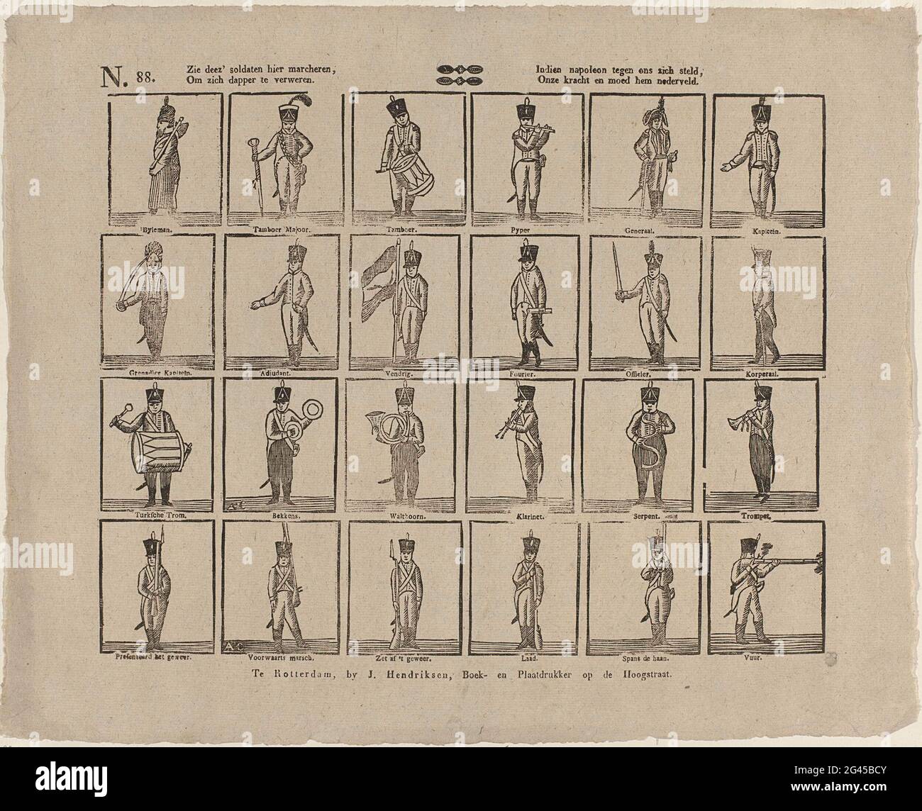 See Deez 'soldiers here marching, / to defend himself. / If Napoleon ...