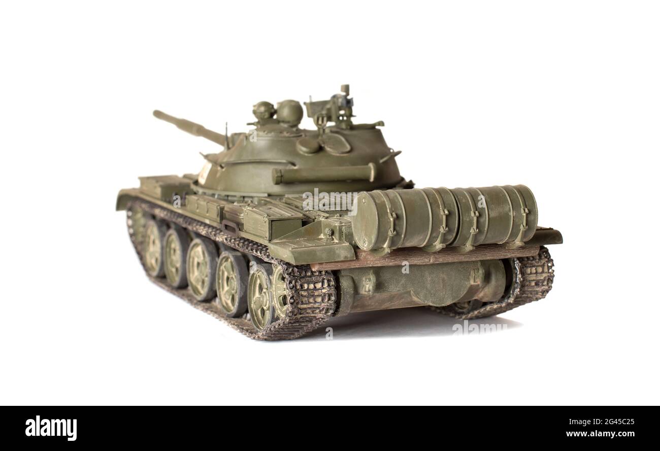 Old soviet tank model Cut Out Stock Images & Pictures - Alamy