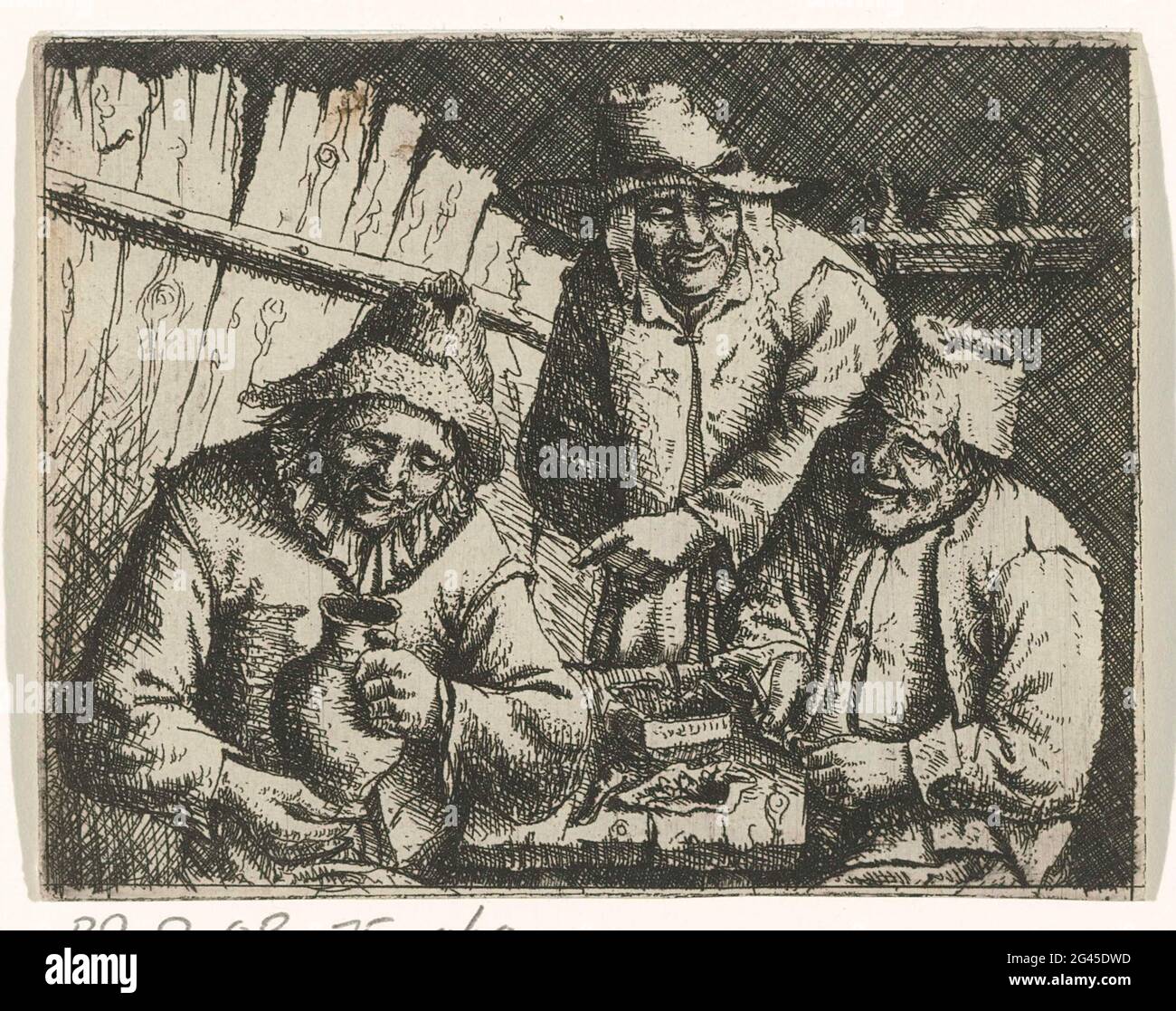 Three men in an inn Stock Photo - Alamy