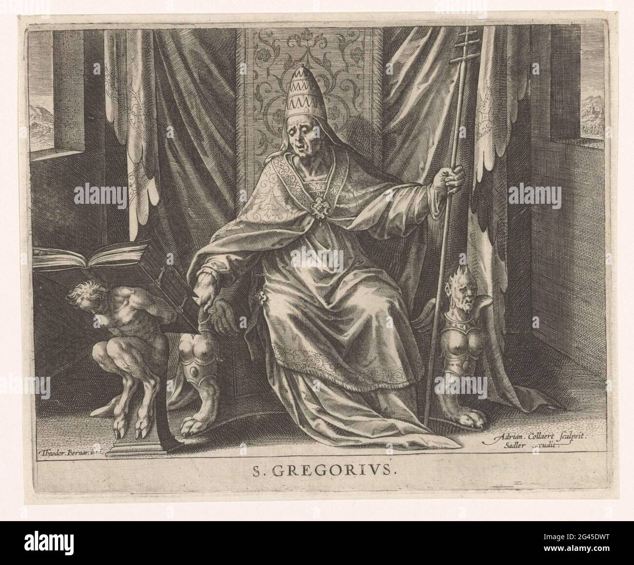 Church father Gregory; The four church fathers. H. Gregory, as pope ...