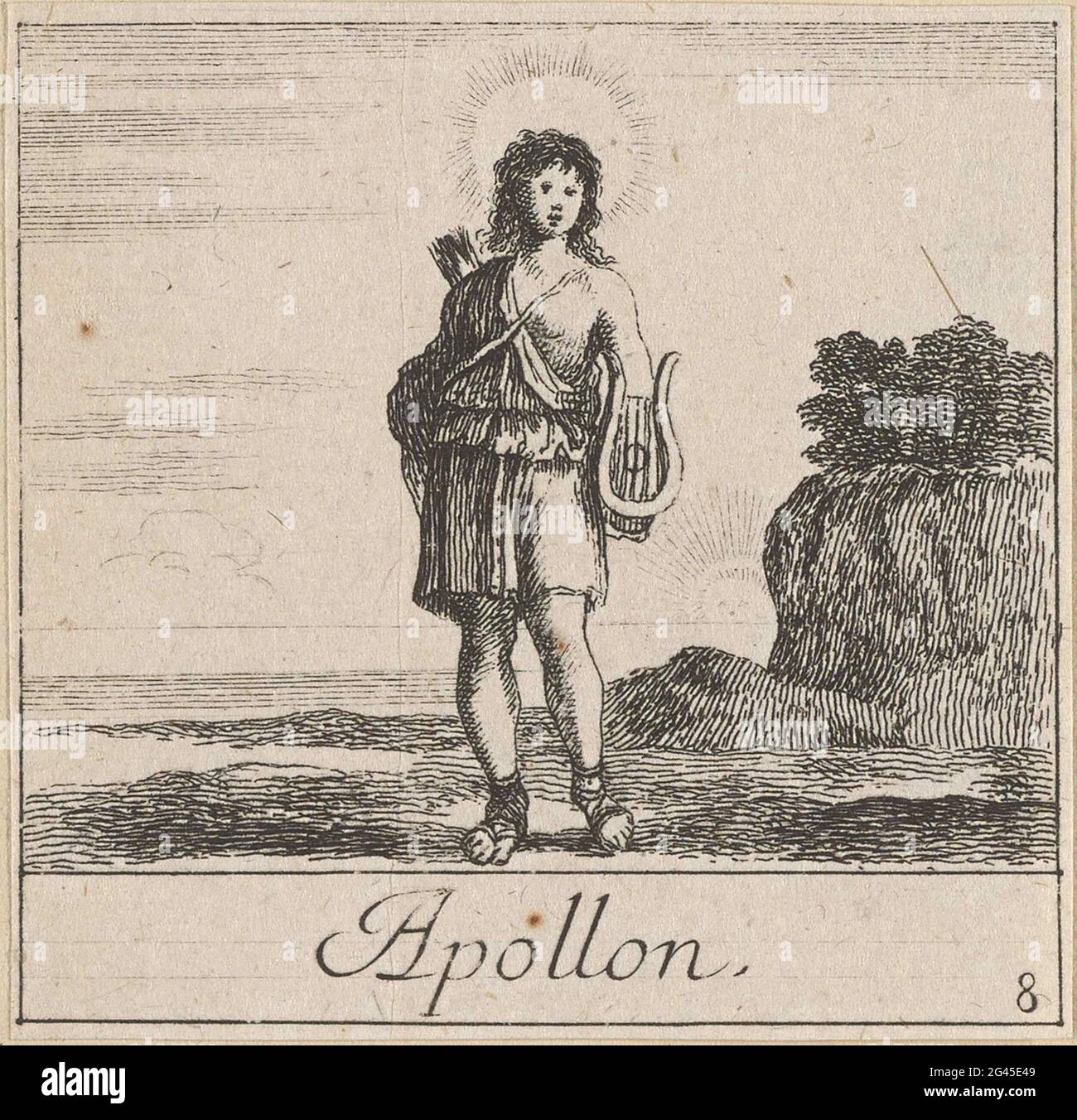 Apollo; Apollon; Card game with mythological performances; Jeu des ...