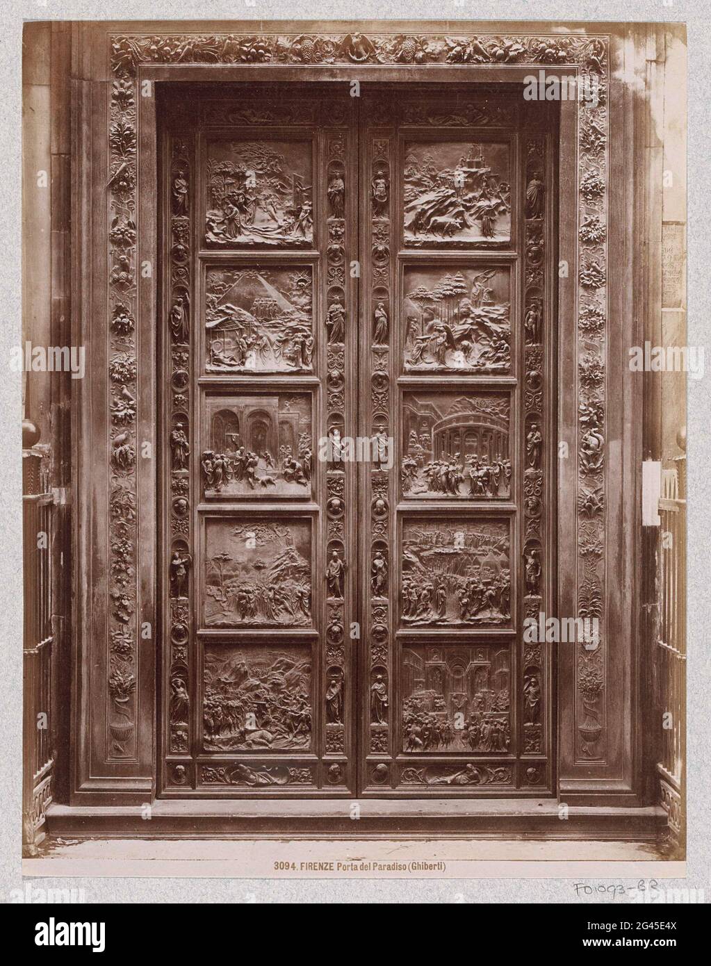 Porta del Paradiso (paradise doors) of the Baptisterium of the Florence ...