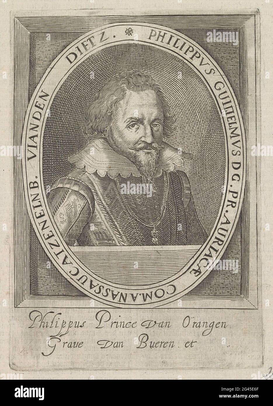 Portrait of Philip Willem, Prince of Orange. Portrait of Philip Willem ...