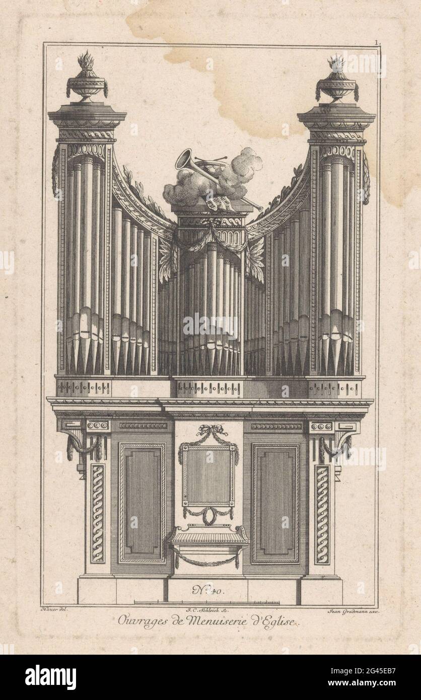 Organ with musical instruments; Church furniture; Ouvrages The ...