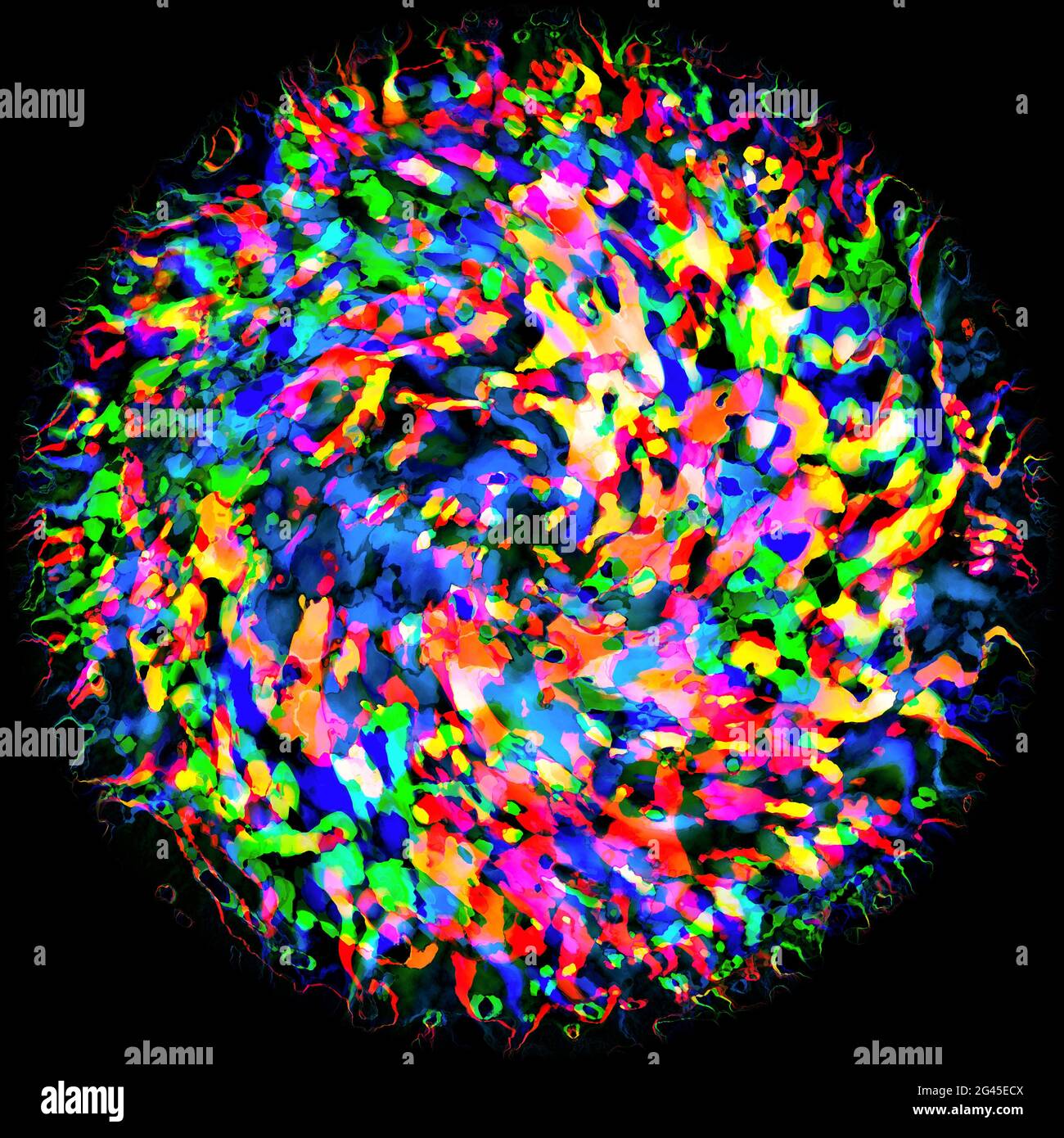 Super Bloom - Digital Abstract ball - Colorful Ball Stock Photo - Alamy