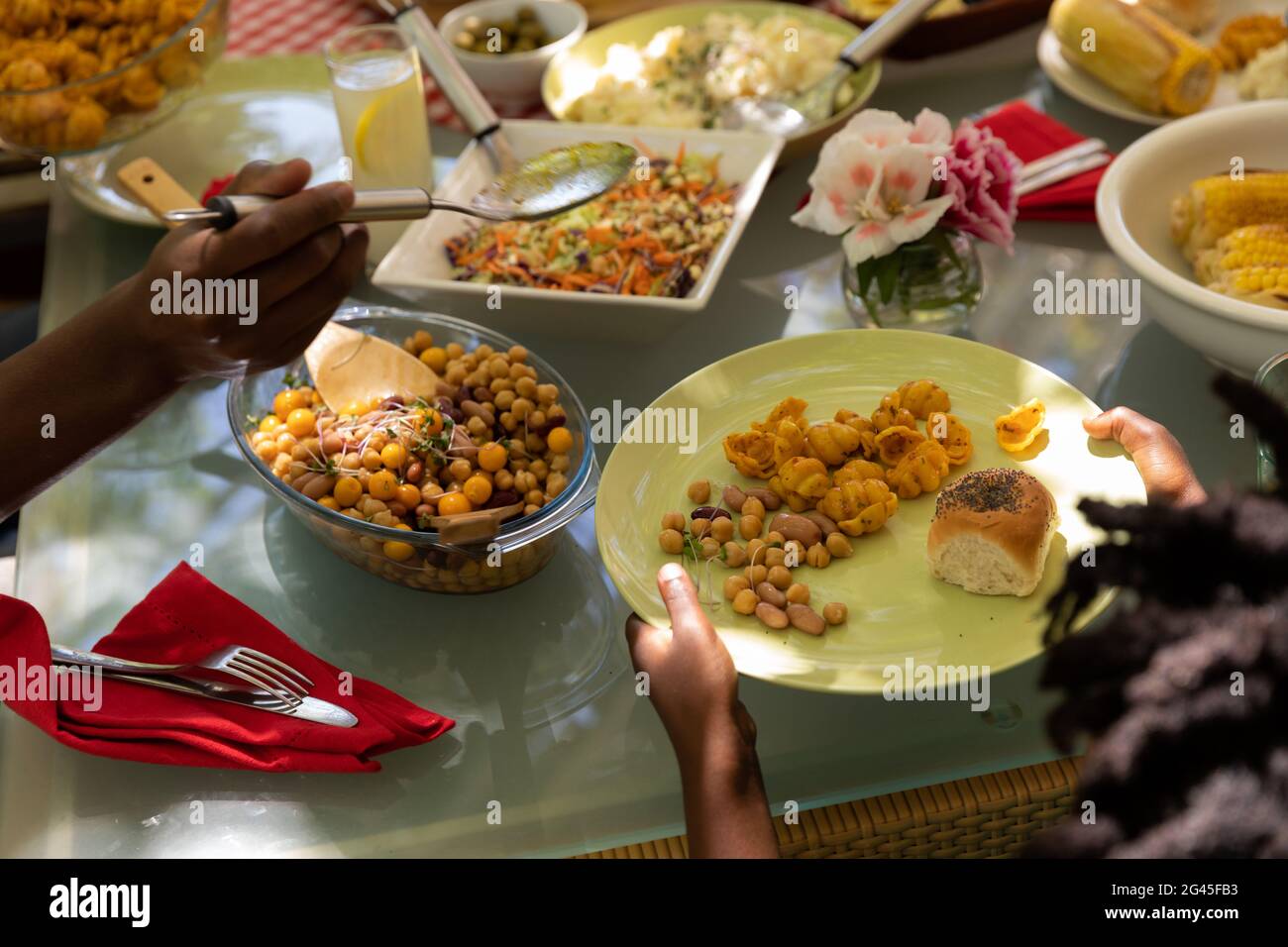 Boy eating beans hi-res stock photography and images - Alamy