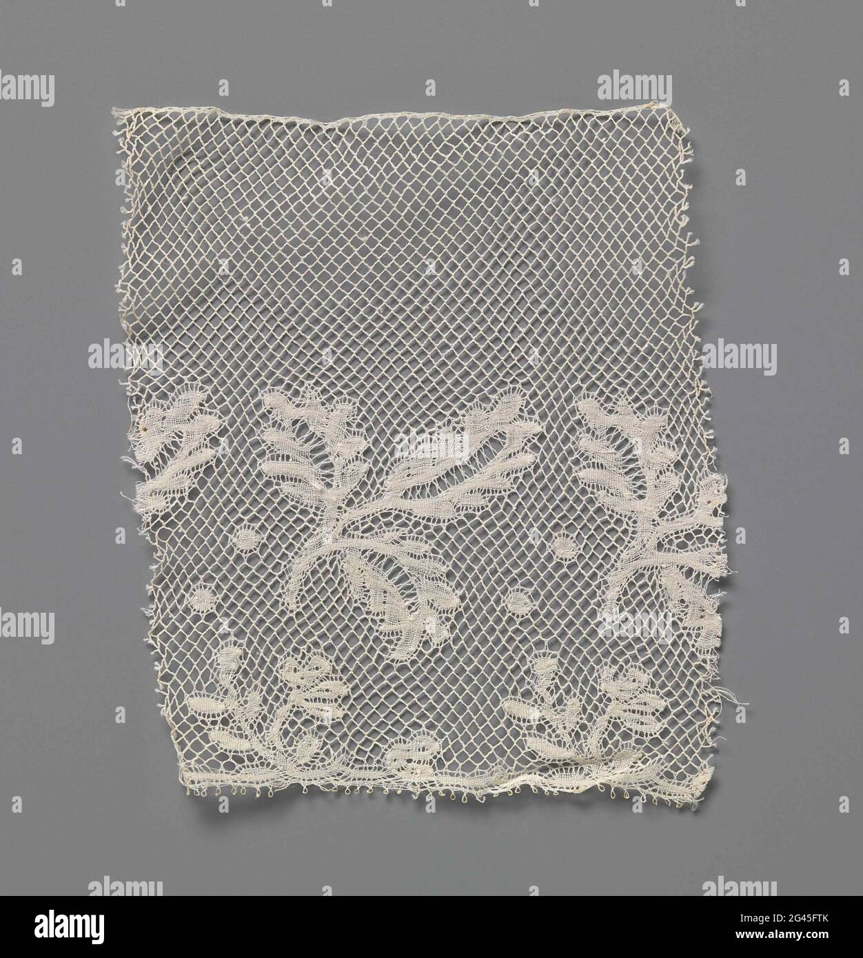 Strip clamp side with a three-leaf. On a fine mesh network there is a ...