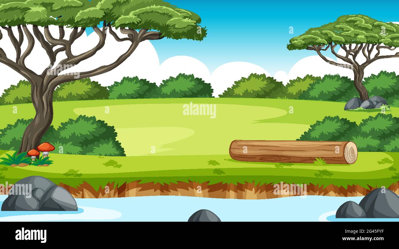 Nature outdoor forest background illustration Stock Vector Image & Art ...