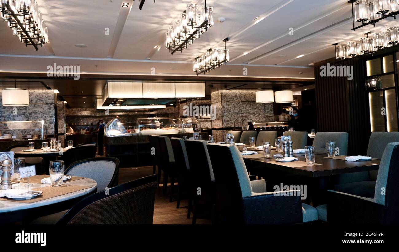 food and beverage dining Room of a five star hotel restaurant in ...