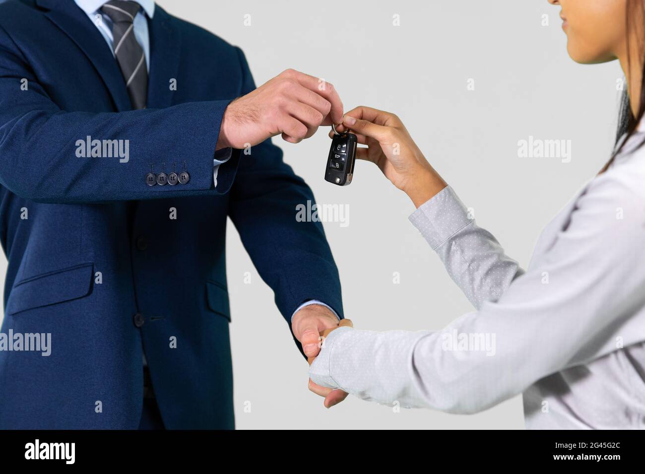 Two hands shaking car in hi-res stock photography and images - Alamy
