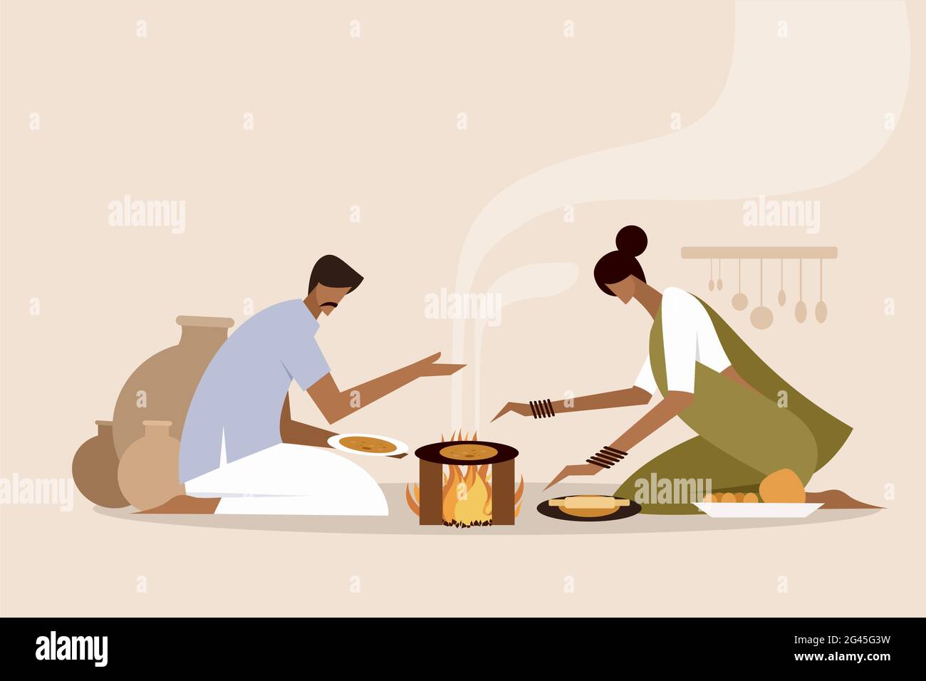 Traditional chulha hi-res stock photography and images - Alamy