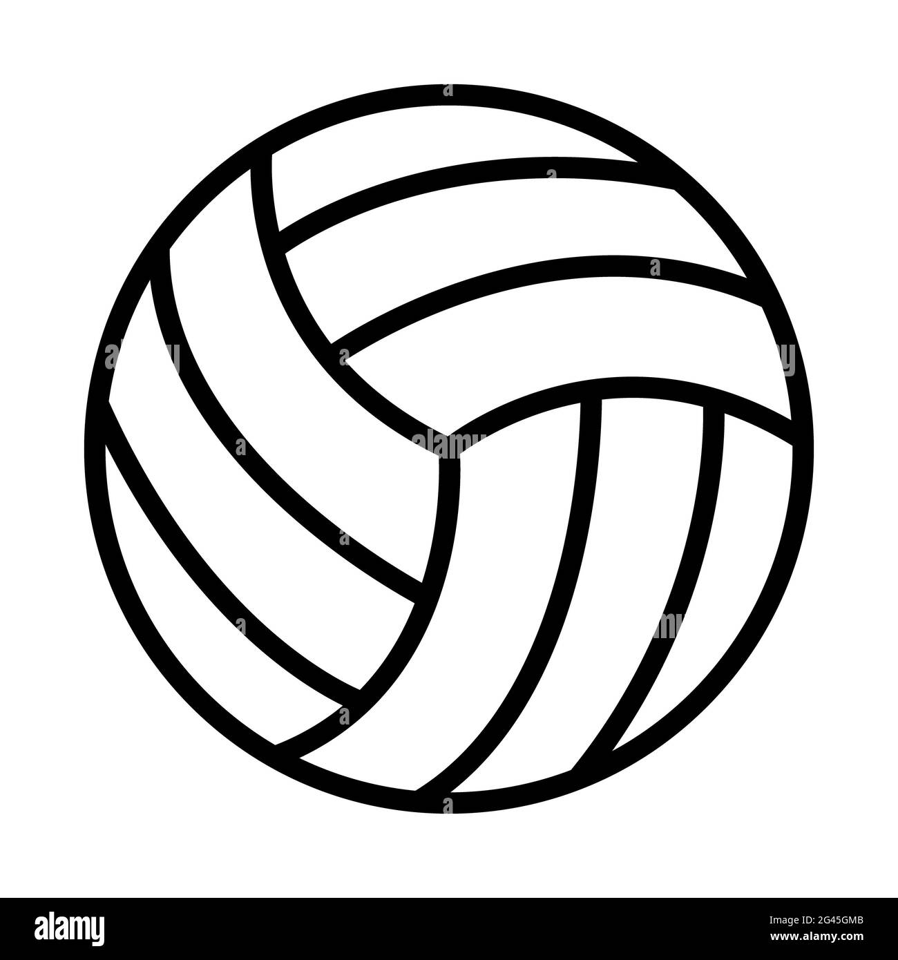 Volleyball ball icon. Flat pictogram vector stock illustration ...