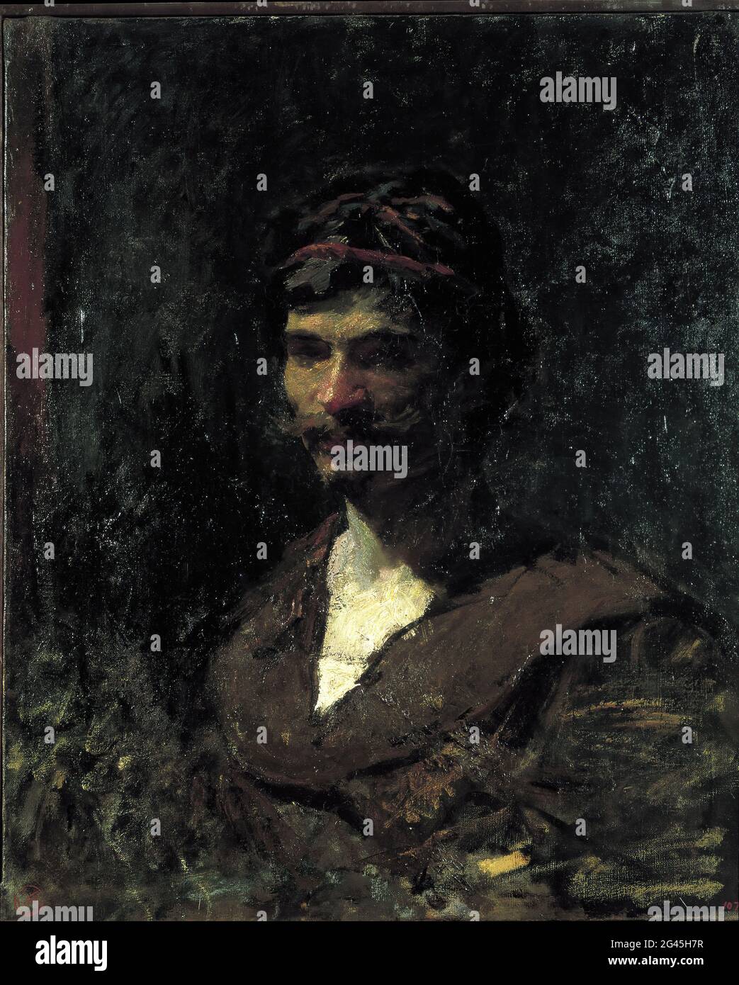 MariÃ Fortuny - Bust of a Man Allegory of Bacchus Stock Photo - Alamy