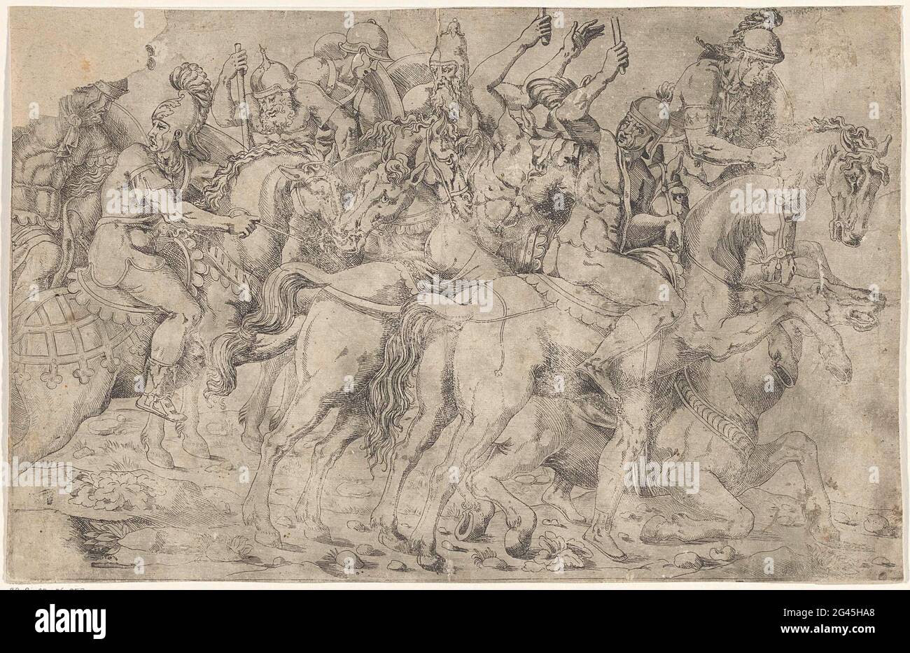 Group of Roman riders on horseback Stock Photo - Alamy