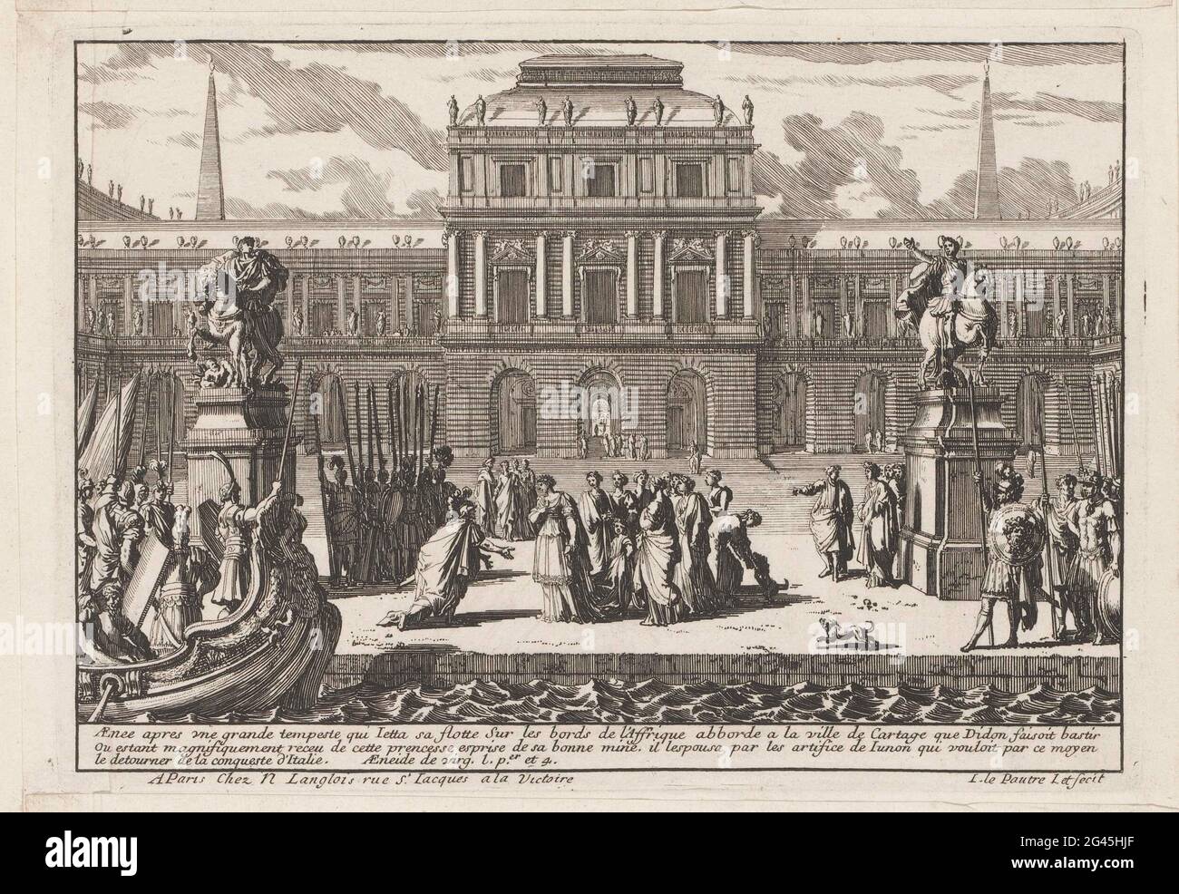 Aeneas arrives at Carthago at Dido; MAGESYN DER ITALIAN BUILDINGS ...