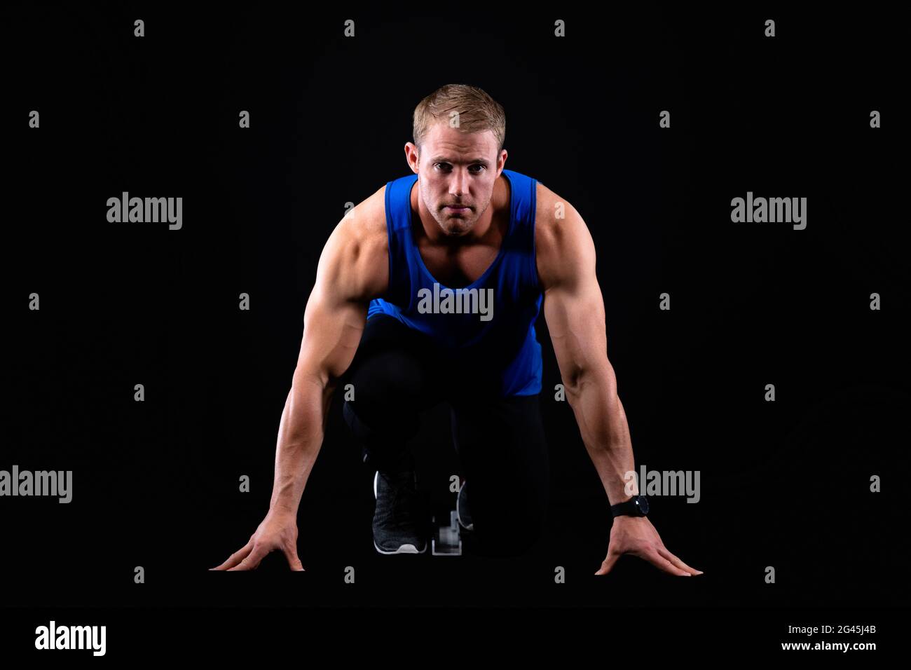 Usa on starting blocks hi-res stock photography and images - Alamy