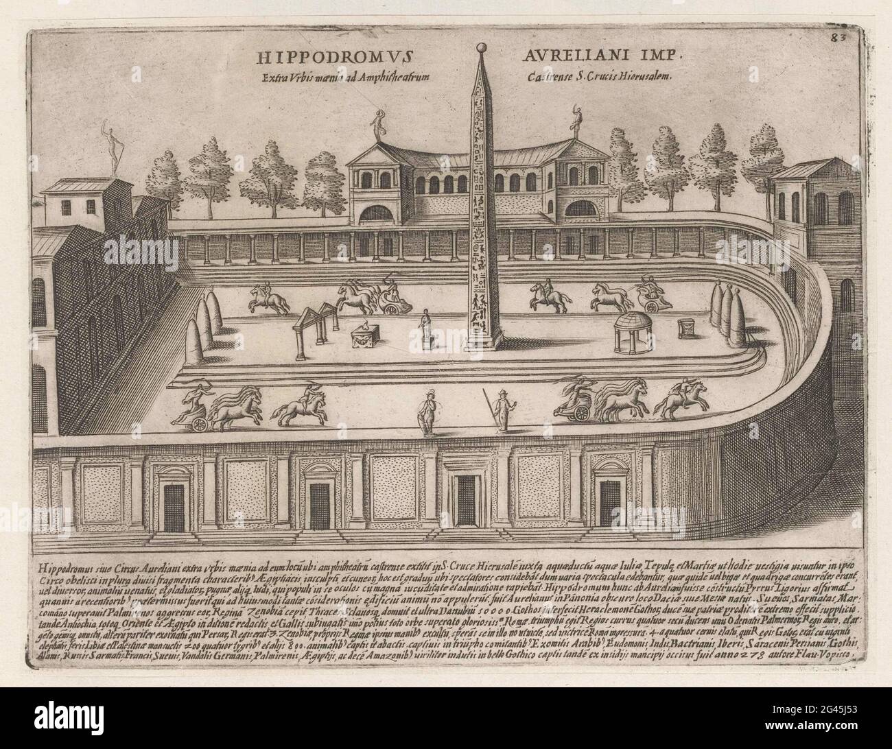 Circus of Aurelianus in Rome; Hippodromus Aureliani Imp. Extra Urbis ...