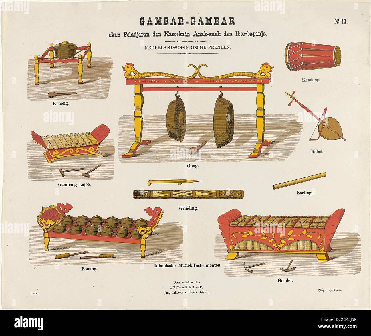 Musical instruments; Gambar-Gambar / Akan Peladjaran Dan Kasukaän Anak ...