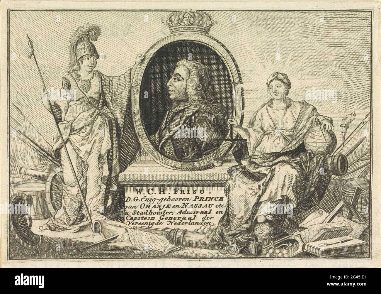 Portrait of Willem IV, Prince of Orange-Nassau. Portrait of Willem IV ...