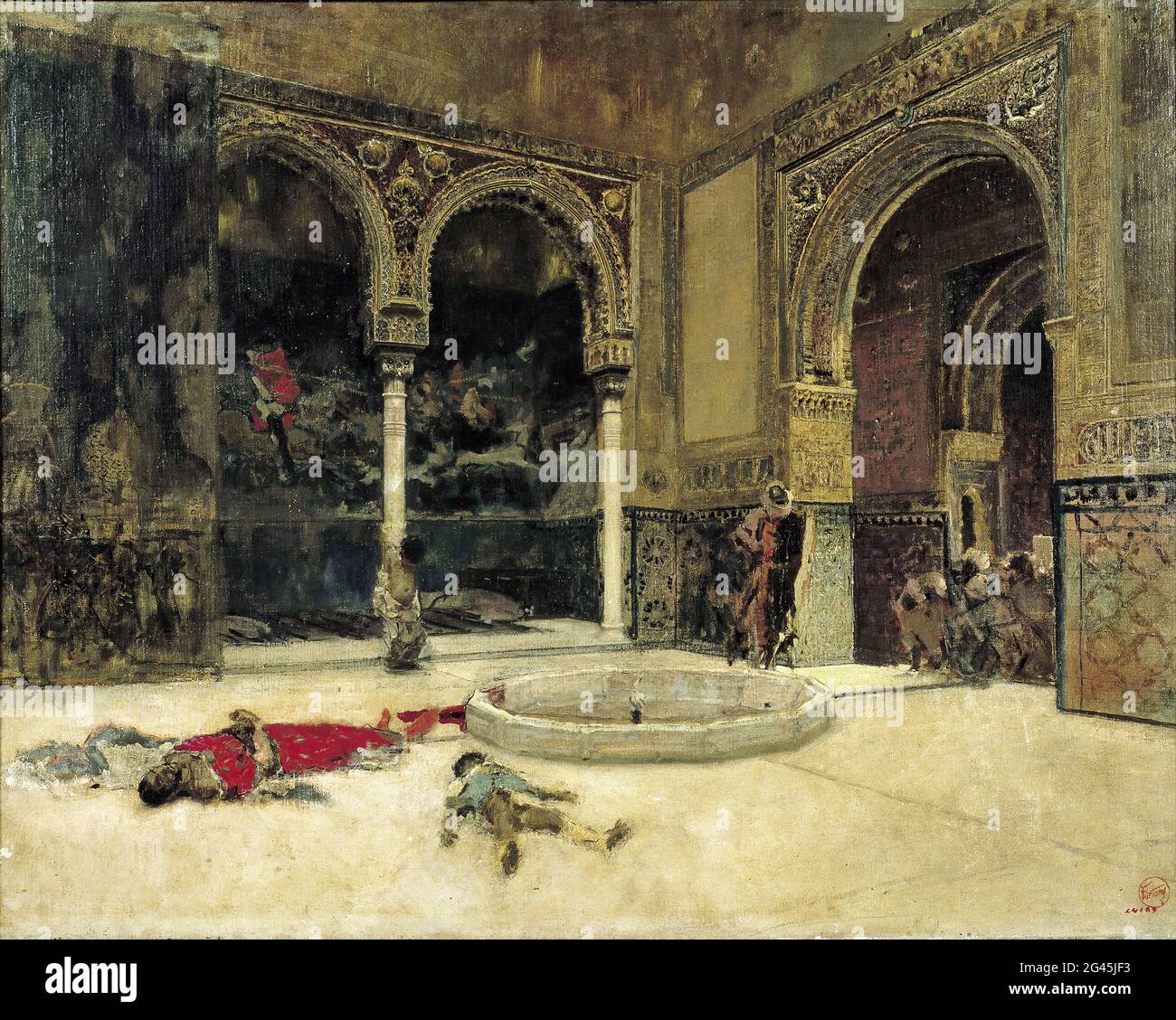 MariÃ Fortuny - the Slaughter of the Abencerrajes Stock Photo - Alamy