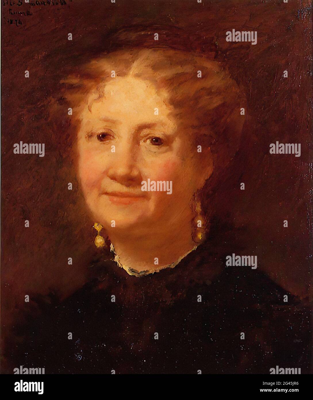 Mary Cassatt (1843-1826) - Portrait Madame Cordier 1874 Stock Photo - Alamy