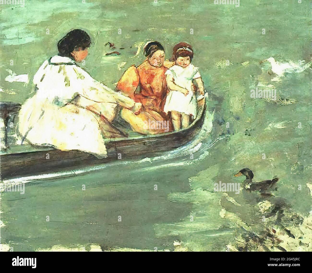 Mary Cassatt (1843-1826) - on Water 1895 Stock Photo - Alamy