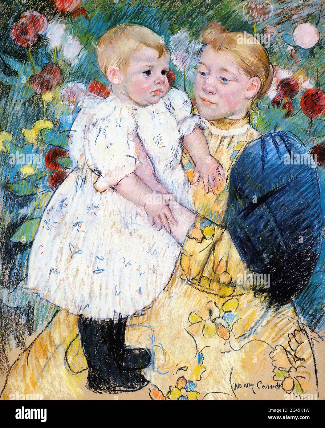 Mary Cassatt (1843-1826) - the Garden 1893 Stock Photo - Alamy