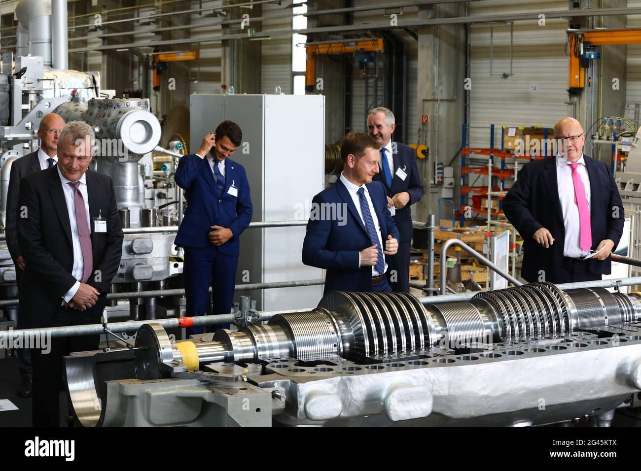 Ministerpräsident Michael Kretschmer, Staatsminister Thomas Schmidt und ...