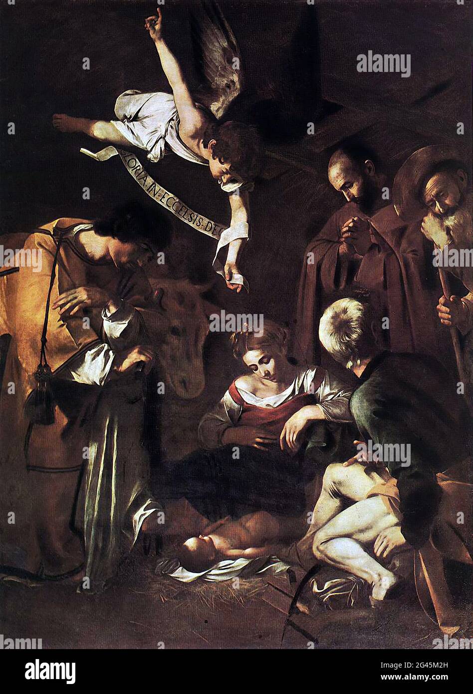 Michelangelo Merisi Da Caravaggio - Nativity with Saints Francis and ...
