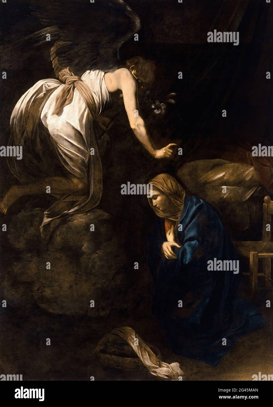 Michelangelo Merisi Da Caravaggio - the Annunciation Stock Photo - Alamy